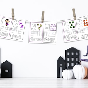 Number Cards Printable, Numbers 1-20, Halloween Activity for Kids ...