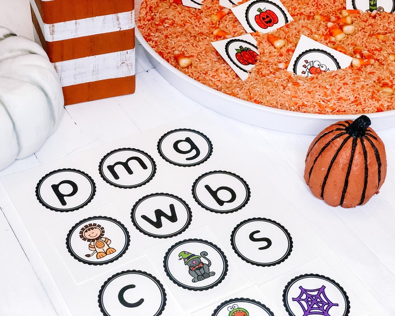Halloween Matching Game Printable | Preschool & Kindergarten Literacy ...