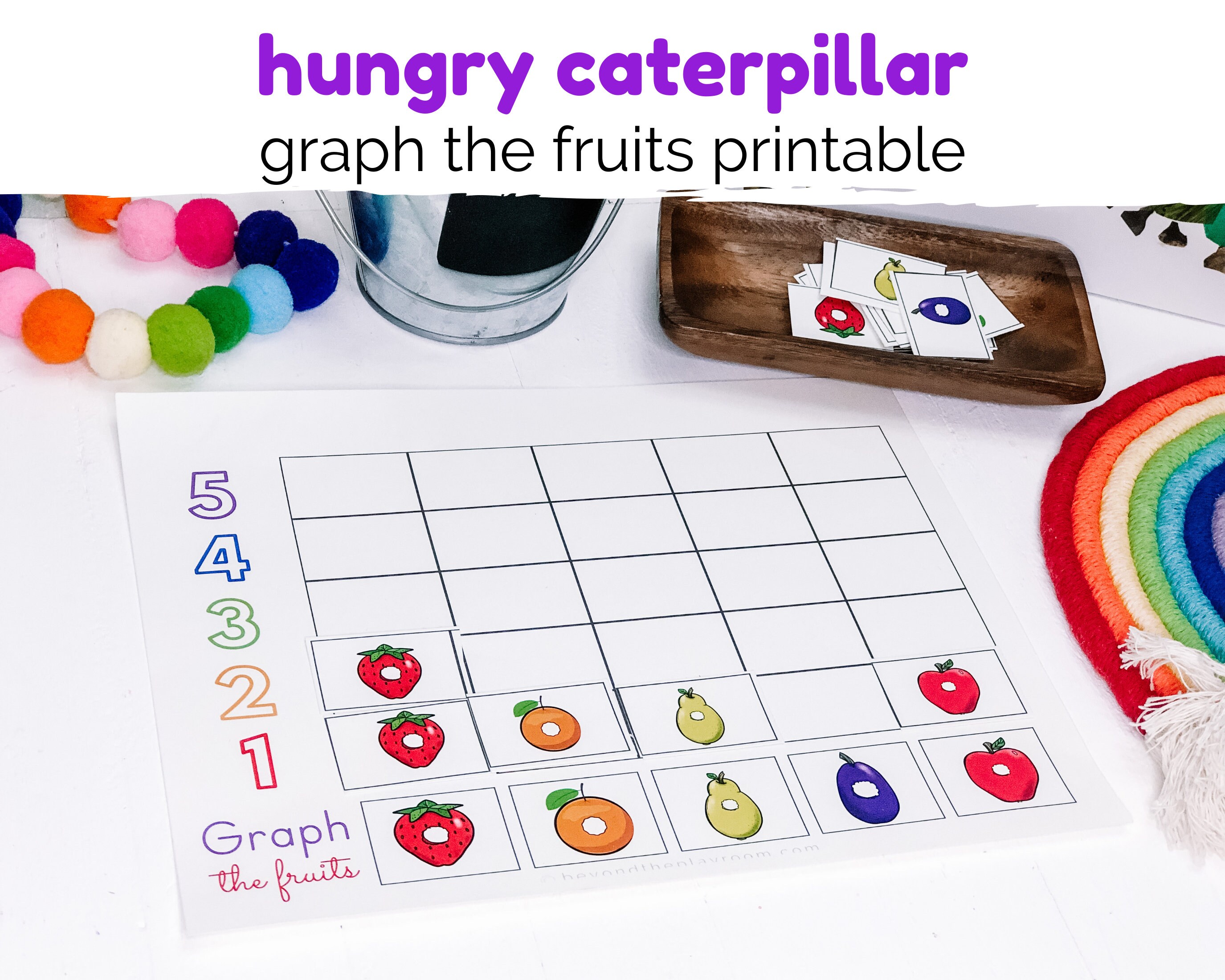 Math Printable, Graphing Activity, Hungry Caterpillar, Preschool Math ...
