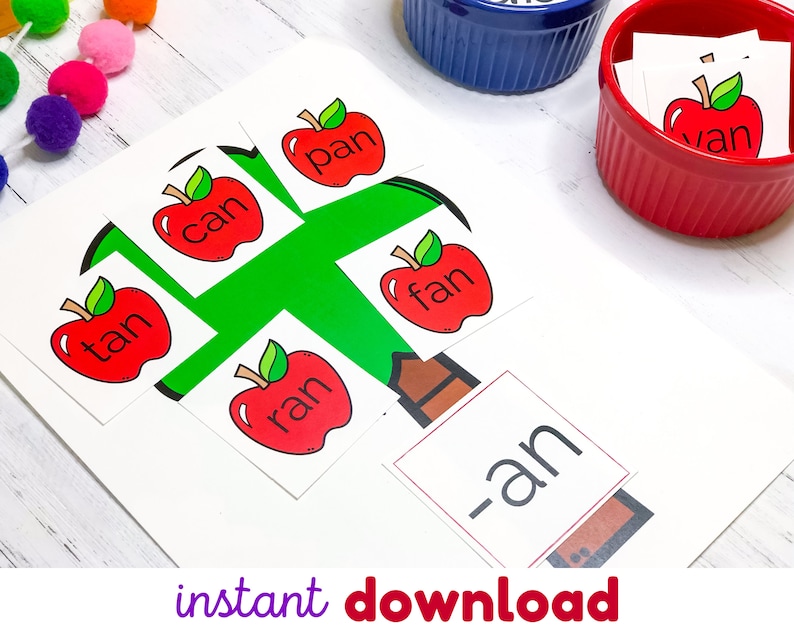 Apple Tree Counting Printable | Math Activity for Kids | Homeschool - Etsy