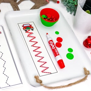 Christmas Tracing Activity, Tracing Cards, Printable for Kids ...