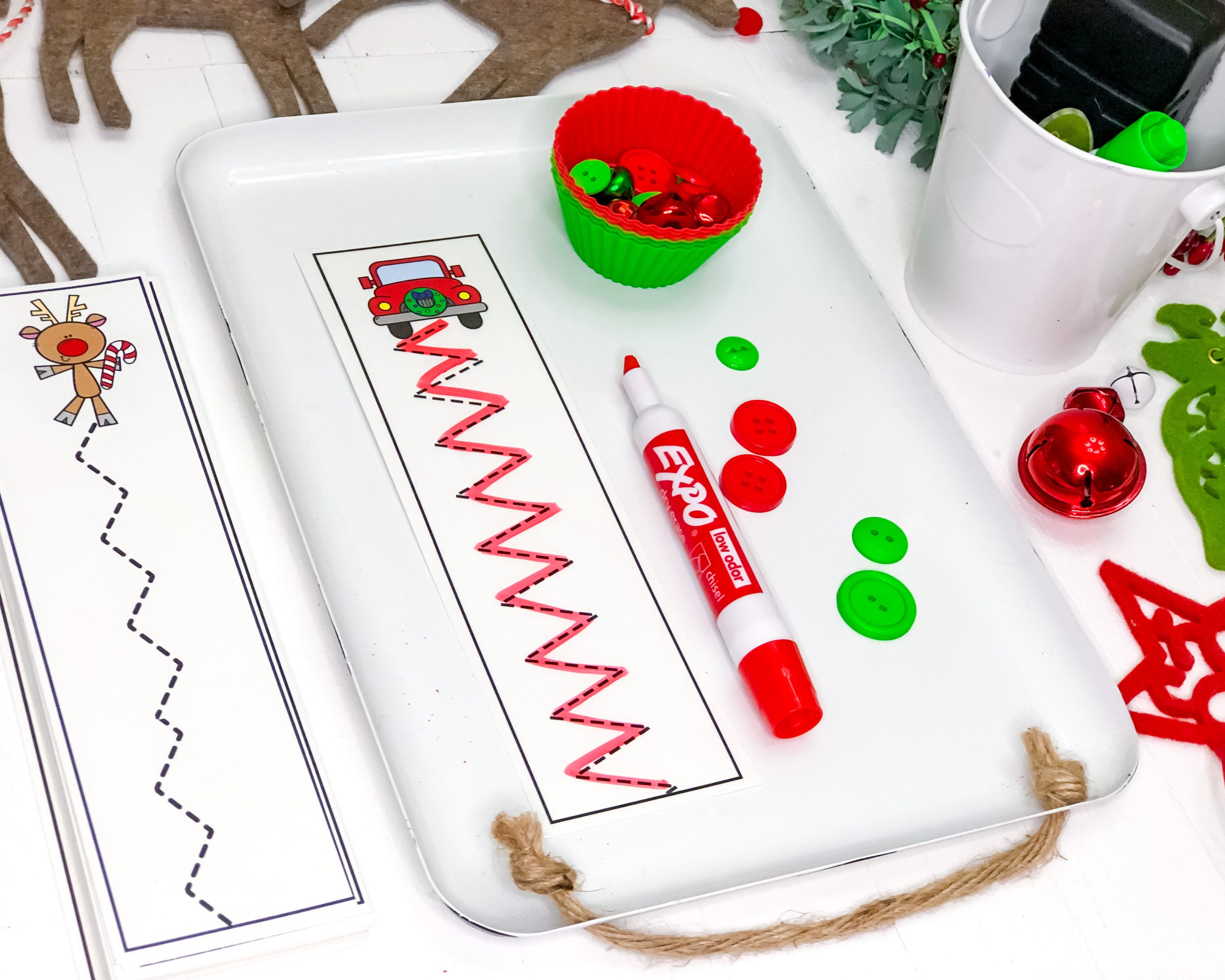 Christmas Tracing Activity, Tracing Cards, Printable for Kids ...