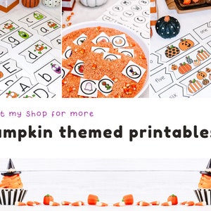 Pumpkin Letter Match Puzzle Printable | Literacy Game | Preschool and ...