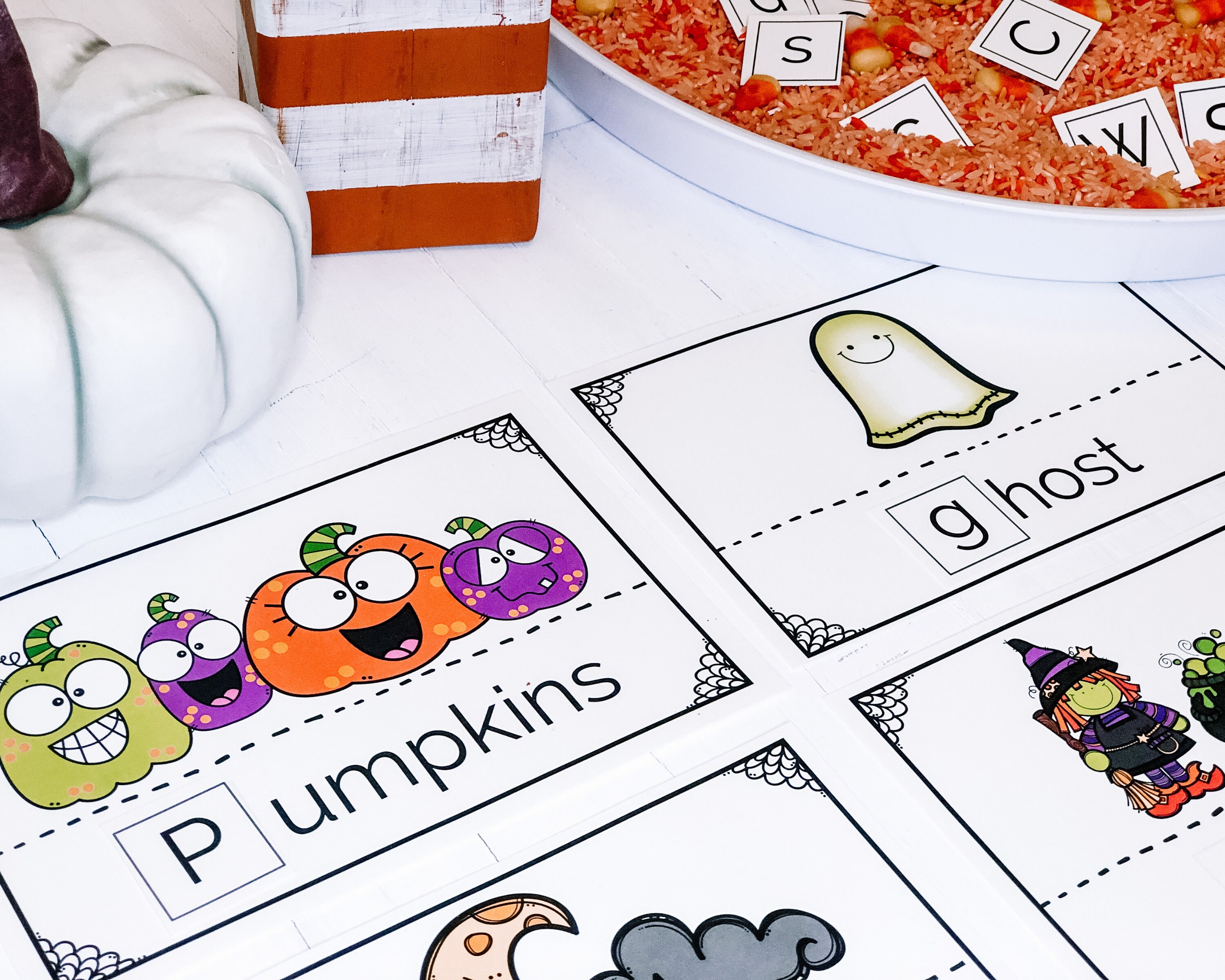 Beginning Sounds, Halloween Activity, Printable Alphabet Game ...