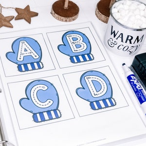 Alphabet Tracing Printable, Letter Tracing, Winter Activity for Kids ...