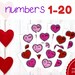 Valentine's Day Math Game, Printable Activity for Kids, Puzzle Game for ...