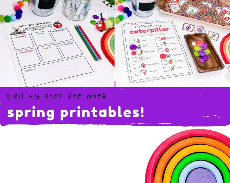 Tracing Activity Printable, Hungry Caterpillar Activity, Spring ...