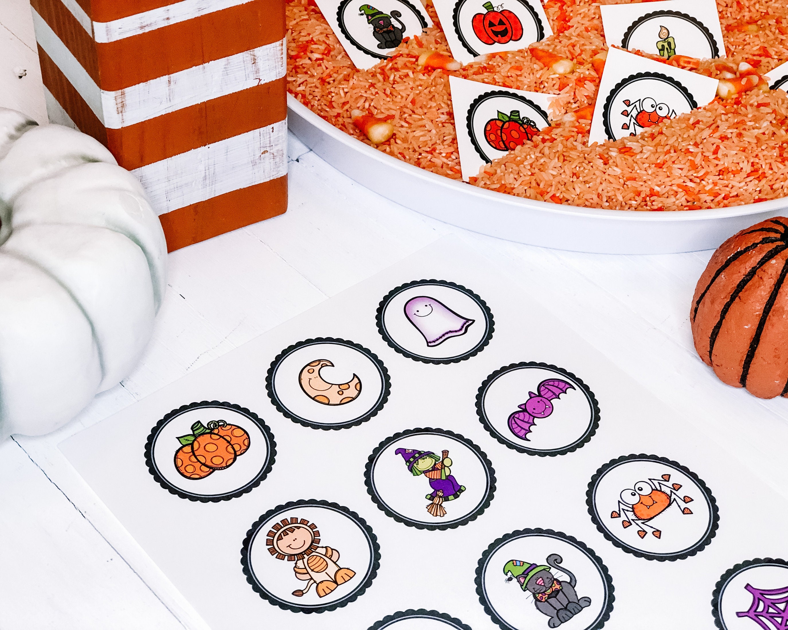 Halloween Matching Game Printable | Preschool & Kindergarten Literacy ...