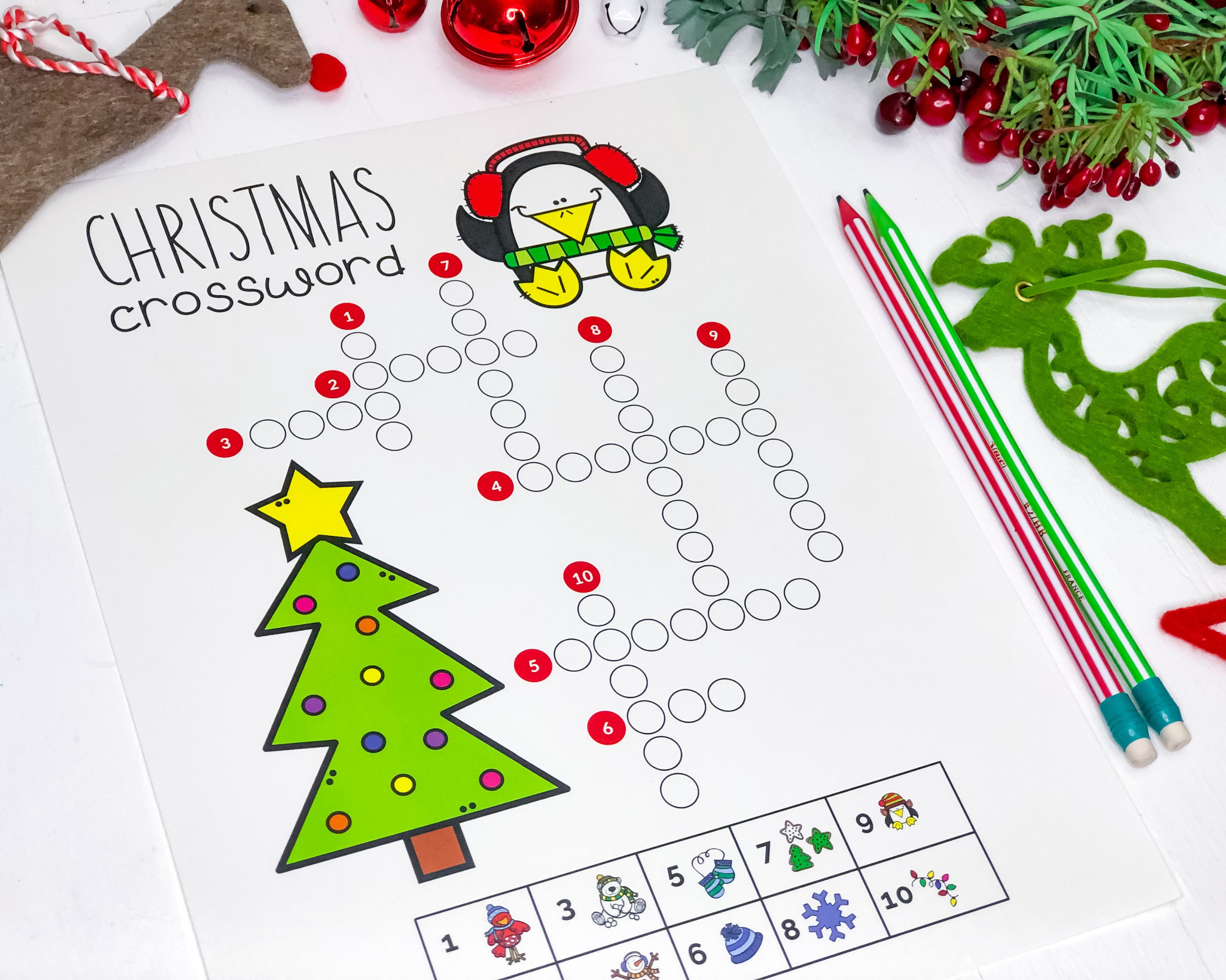Christmas Games Printable for Kids, Christmas Activity Bundle for Kids ...