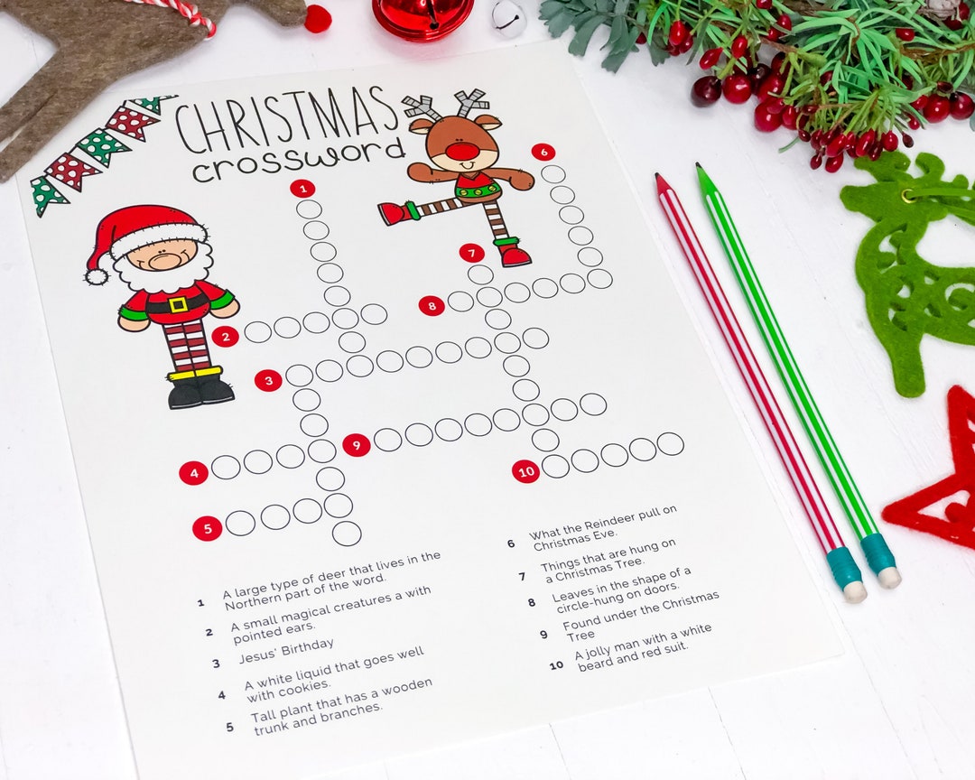 Christmas Games Printable for Kids, Christmas Activity Bundle for Kids ...