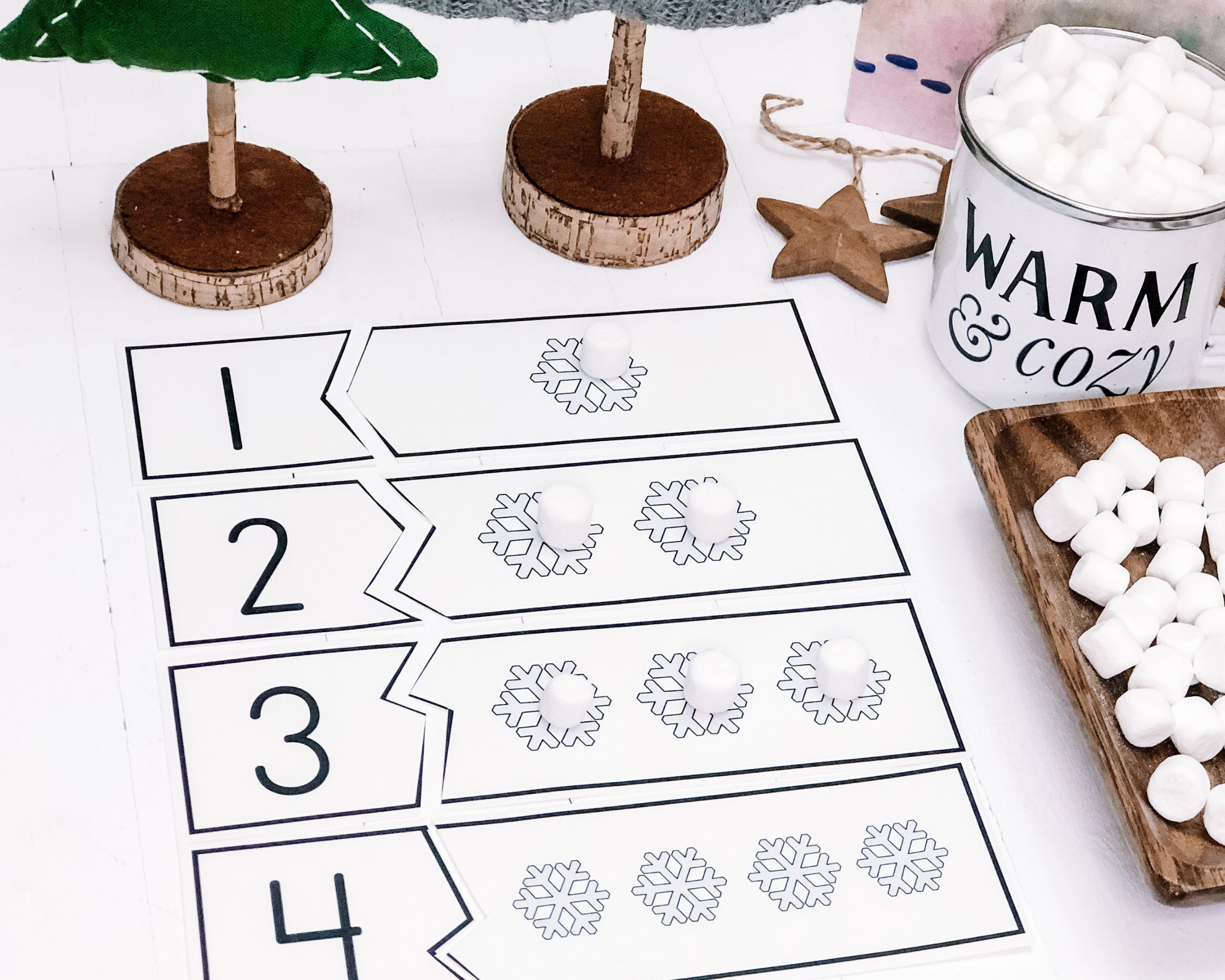Snowy Day Activities, Winter Printable for Kids, Tracing Printable ...