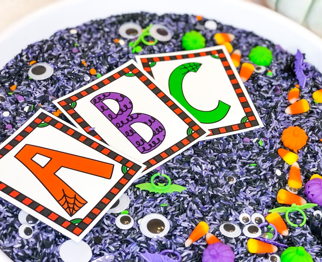Alphabet Cards Printable, Halloween Activity for Kids, Preschool ...