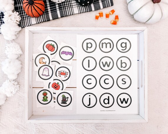 Halloween Matching Game Printable Preschool & Kindergarten | Etsy