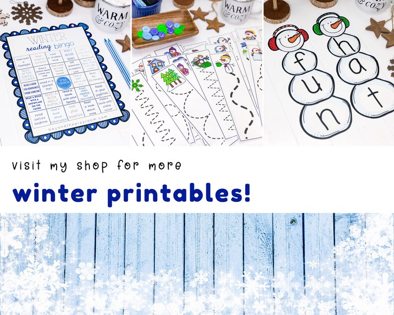 Alphabet Tracing Printable, Letter Tracing, Winter Activity for Kids ...