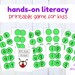 Word Families CVC Word Game Preschool Printable Rhyming - Etsy