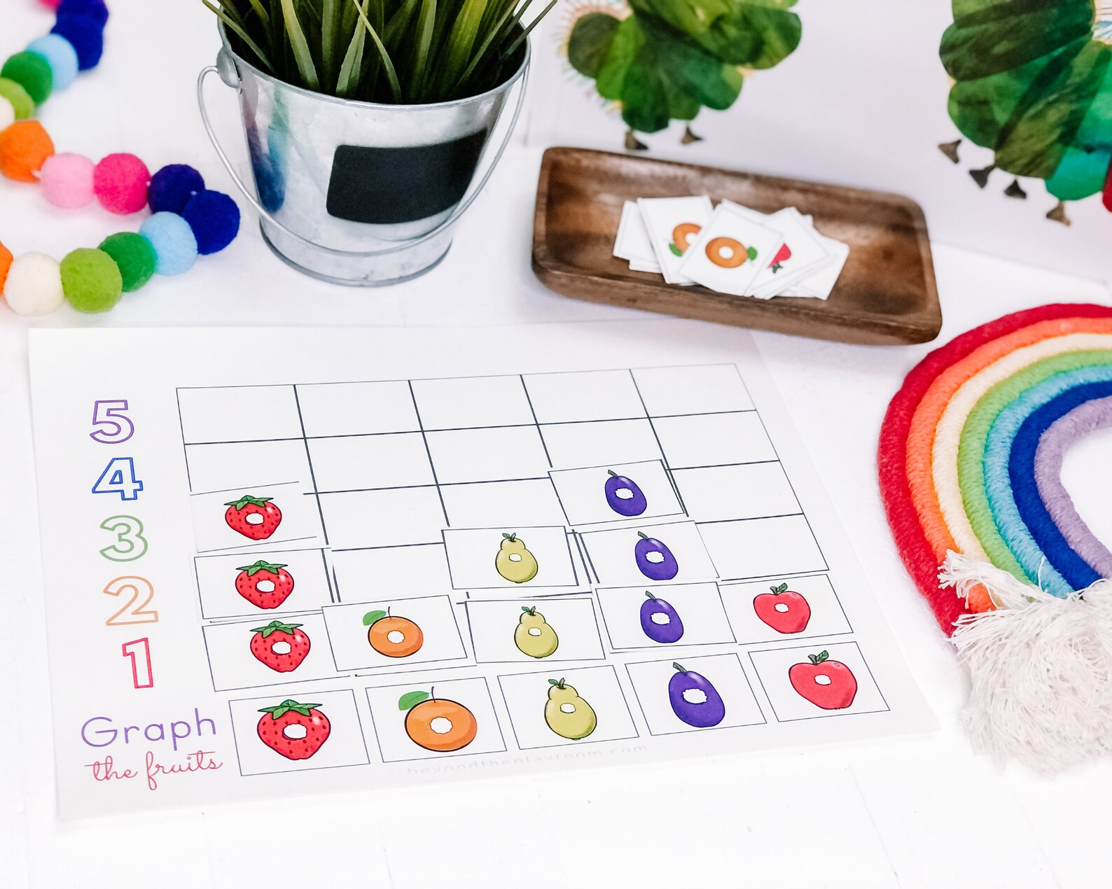 Math Printable, Graphing Activity, Hungry Caterpillar, Preschool Math ...