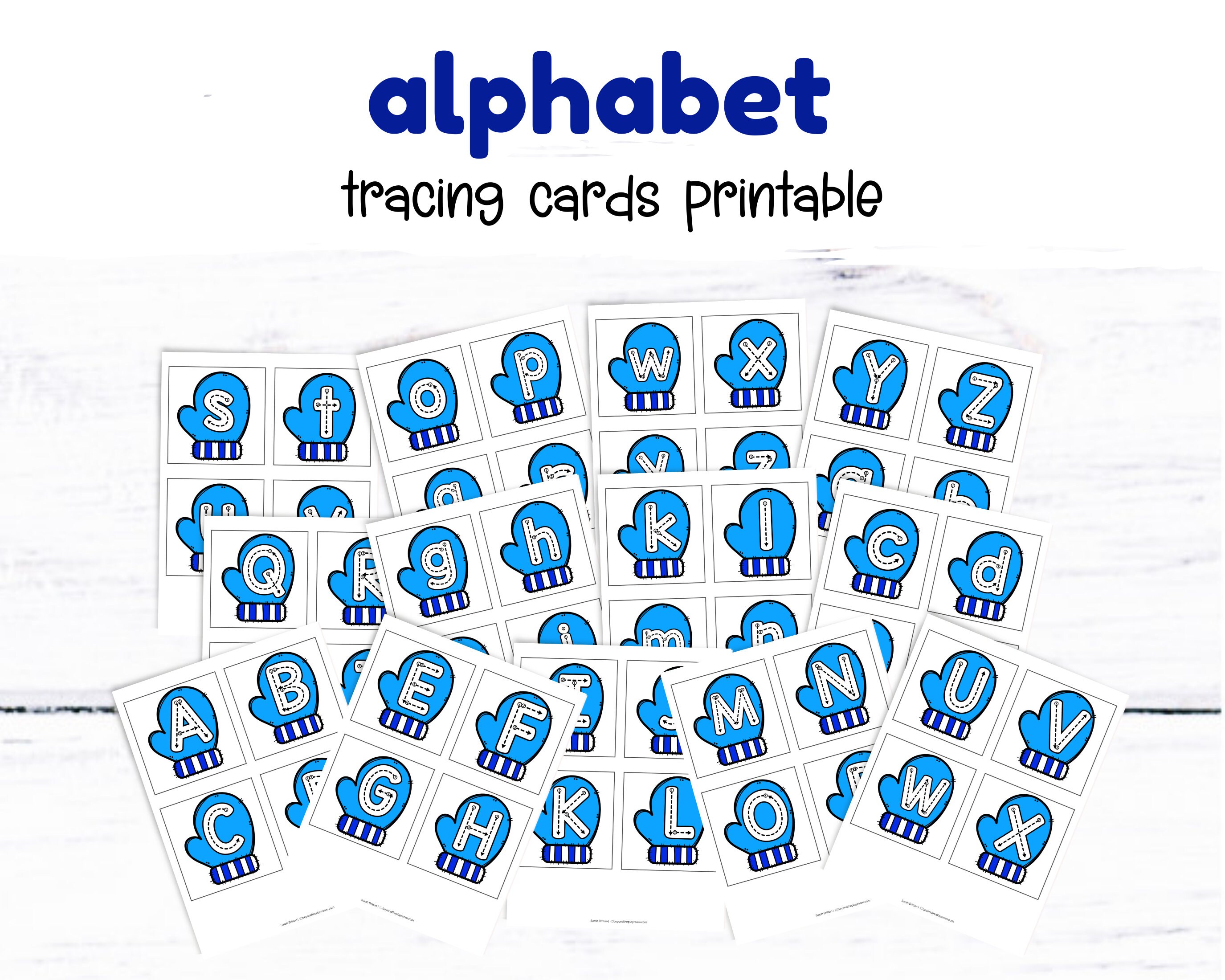 Alphabet Tracing Printable, Letter Tracing, Winter Activity for Kids ...