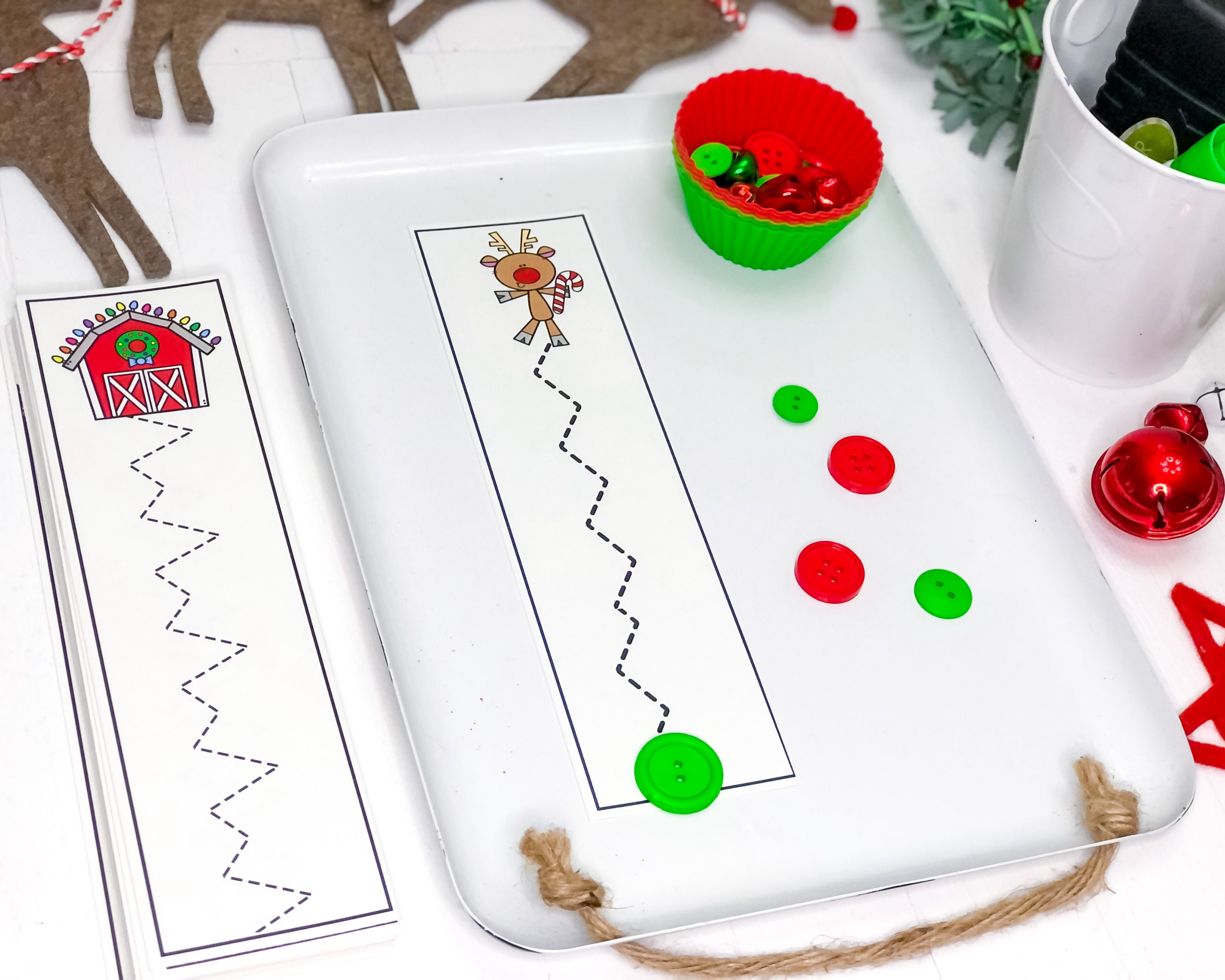 Christmas Tracing Activity, Tracing Cards, Printable for Kids ...