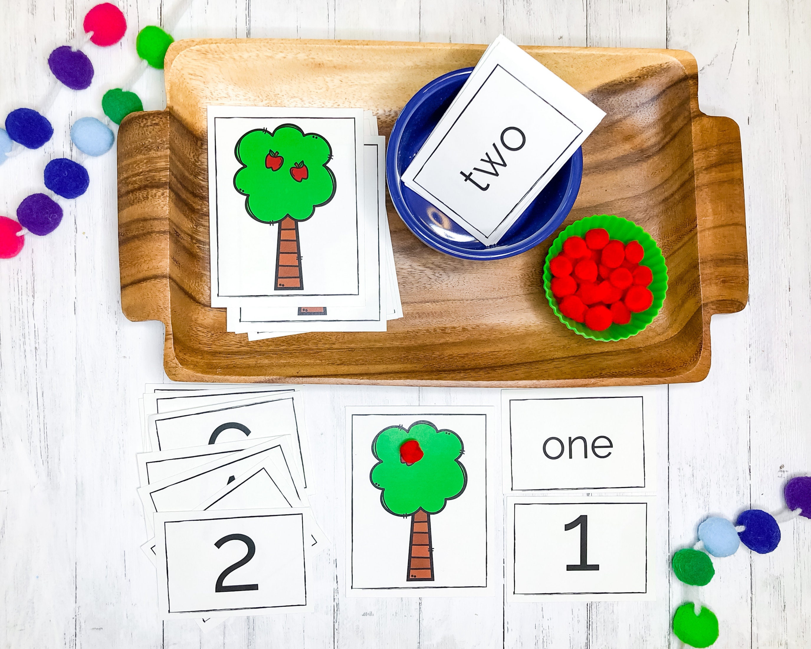 Apple Tree Counting Printable | Math Activity for Kids | Homeschool - Etsy
