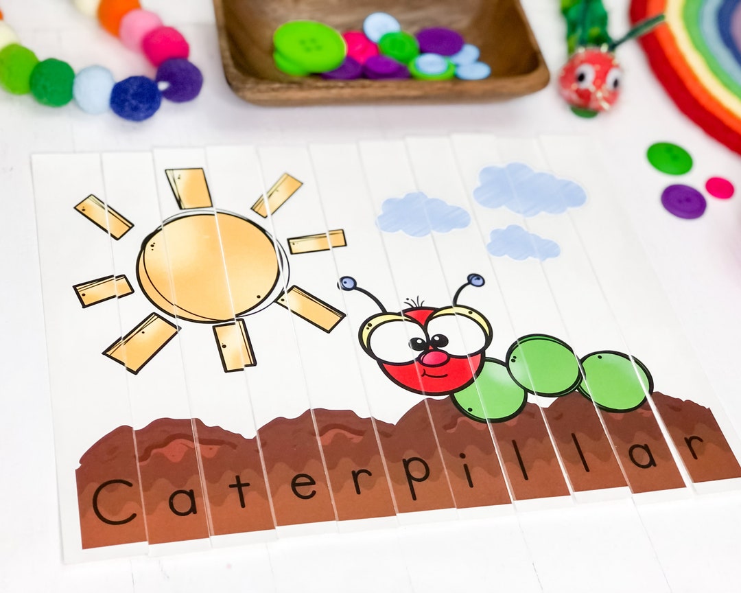 Printable Puzzles for Kids, Hungry Caterpillar Activities, Word Puzzles ...