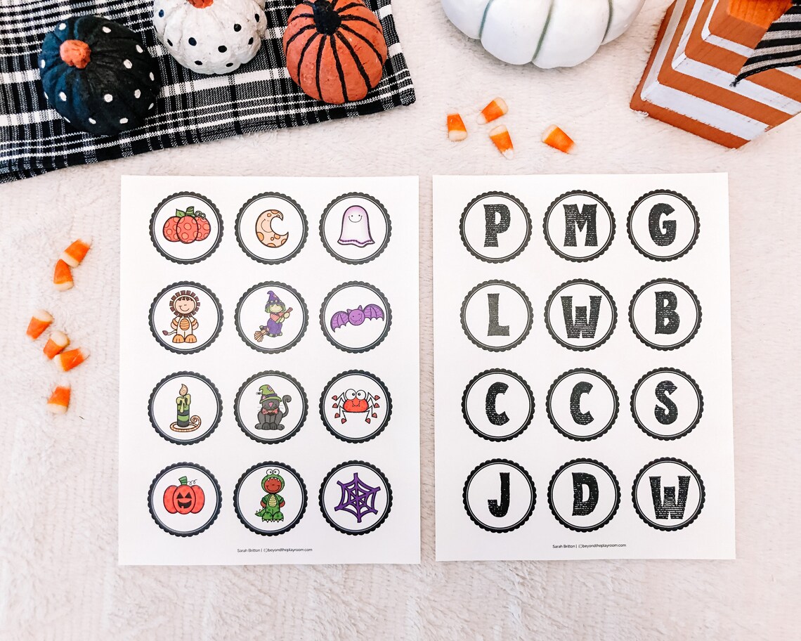 Halloween Matching Game Printable Preschool & Kindergarten | Etsy
