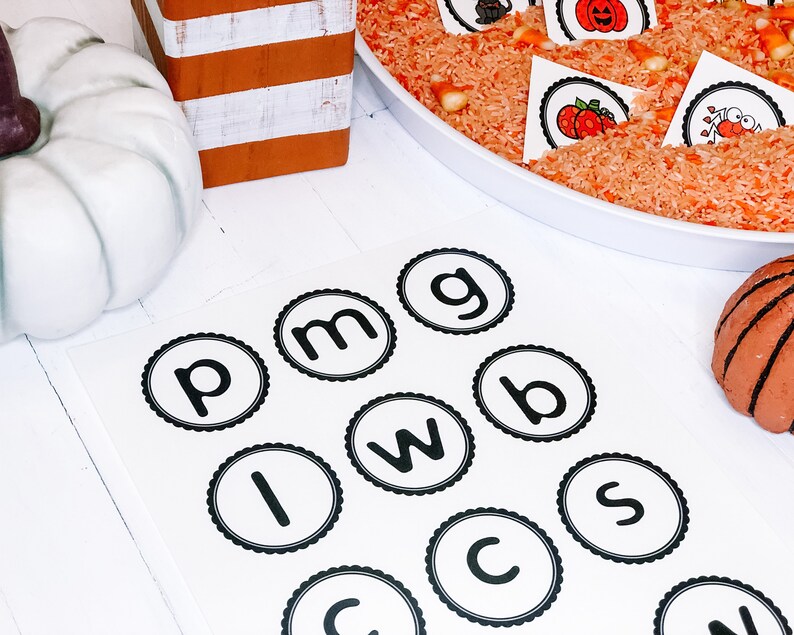 Halloween Matching Game Printable | Preschool & Kindergarten Literacy ...