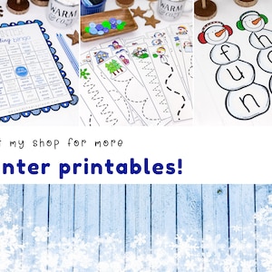 Sort by Size, Winter Printable Activity for Kids, Sorting Game, Sorting ...