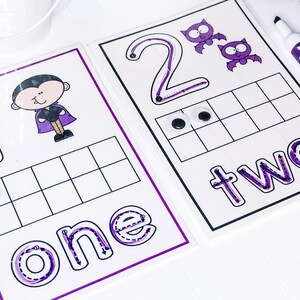 Number Cards Printable, Numbers 1-20, Halloween Activity for Kids ...