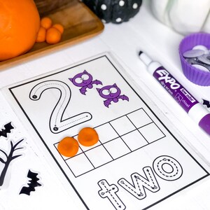 Number Cards Printable, Numbers 1-20, Halloween Activity for Kids ...