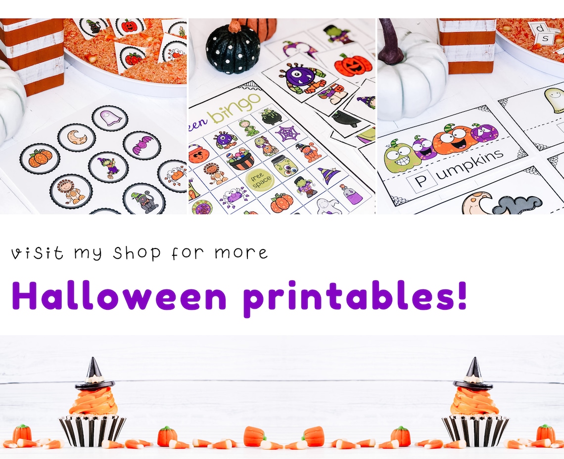 Number Cards Printable, Numbers 1-20, Halloween Activity for Kids ...