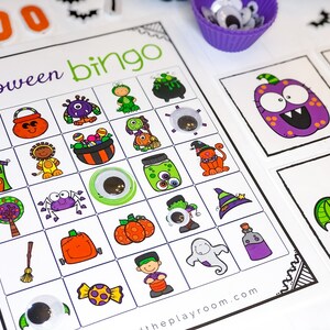 Halloween Bingo Game, Printable Halloween Game, Preschool Printable ...