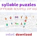 Syllable Activity, Hungry Caterpillar Printables, Literacy Game ...