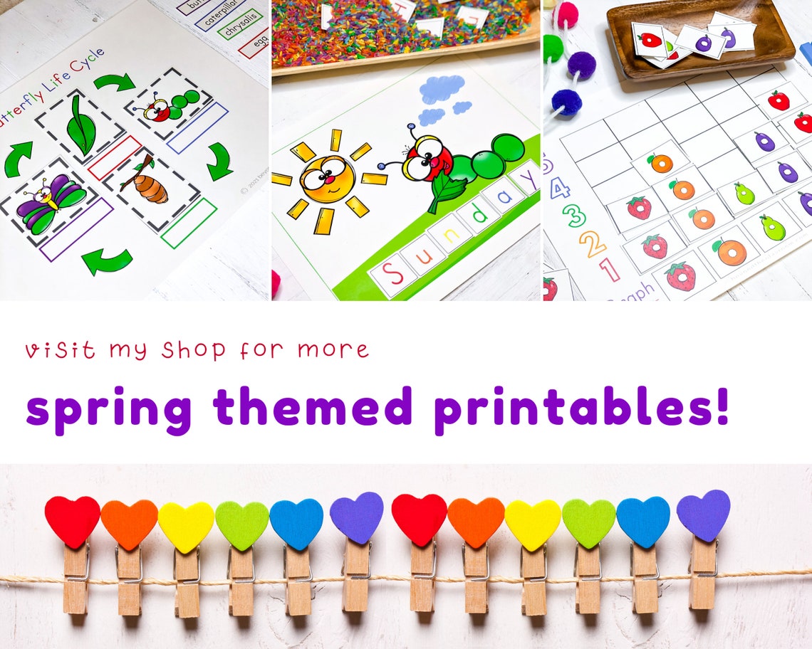 Syllable Activity Hungry Caterpillar Printables Literacy | Etsy