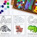 Alphabet Tracing Flashcards, Animal Theme, Printable, Preschool ...