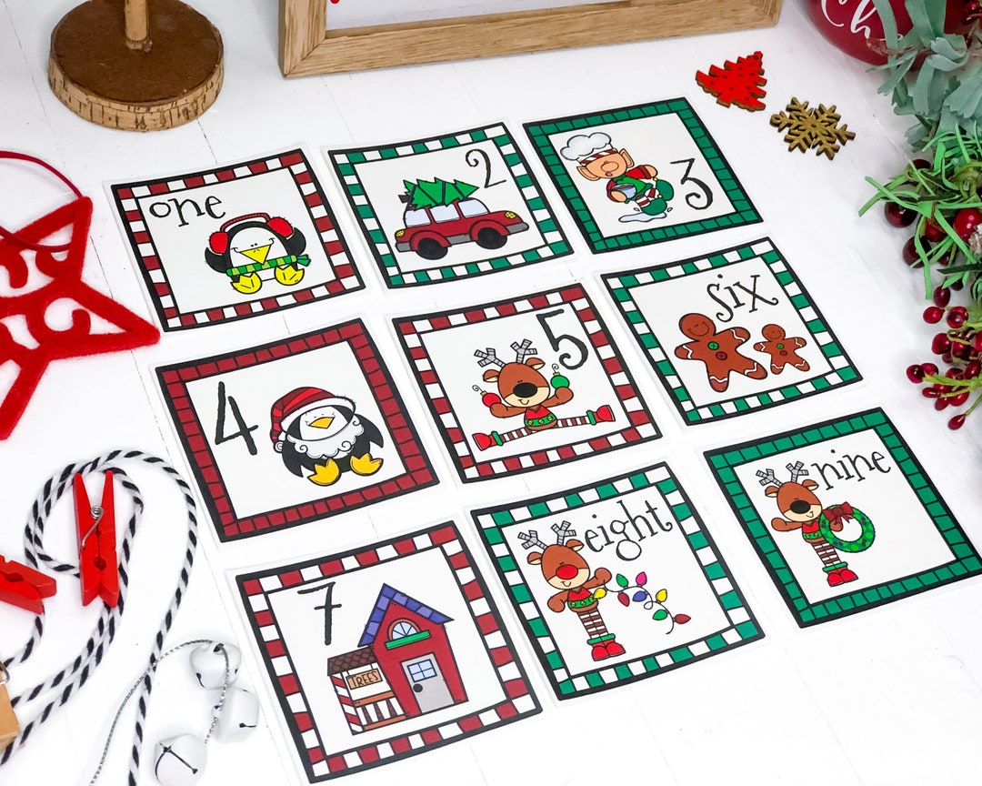 Christmas Countdown Printable, Advent Calendar for Kids, Advent ...