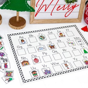 Christmas Activity for Kids, Beginning Sounds, Phonics Activity ...