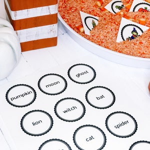 Halloween Matching Game Printable | Preschool & Kindergarten Literacy ...