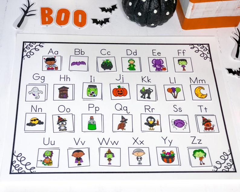 Halloween Activity for Kids, Beginning Sounds, Phonics Activity ...