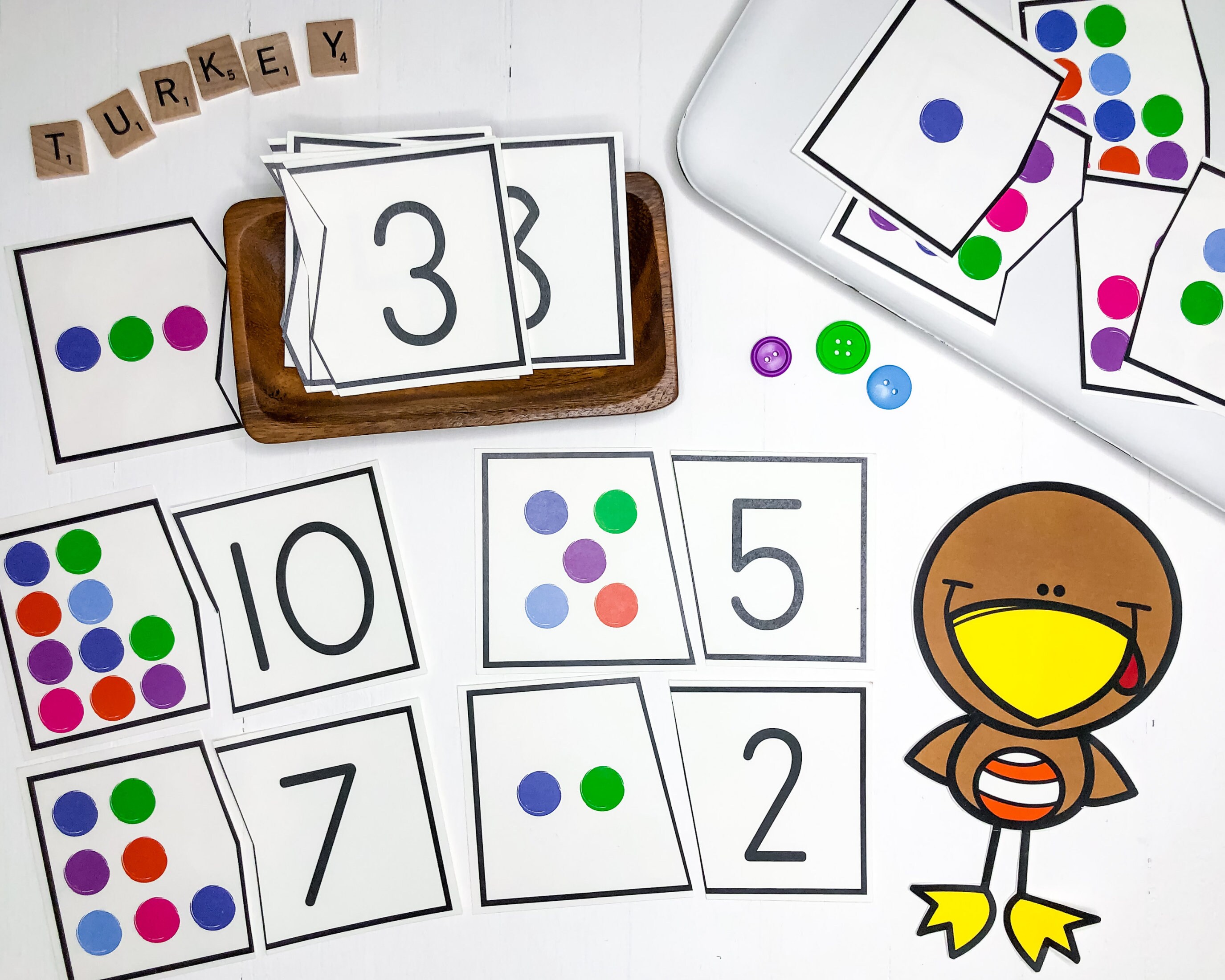 Thanksgiving Printable for Kids, Turkey Math, Counting Activity, Turkey ...