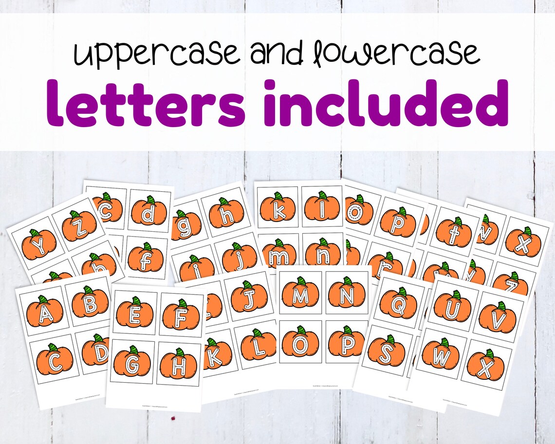 Pumpkin Alphabet Tracing Cards Printable Number Writing Preschool ...