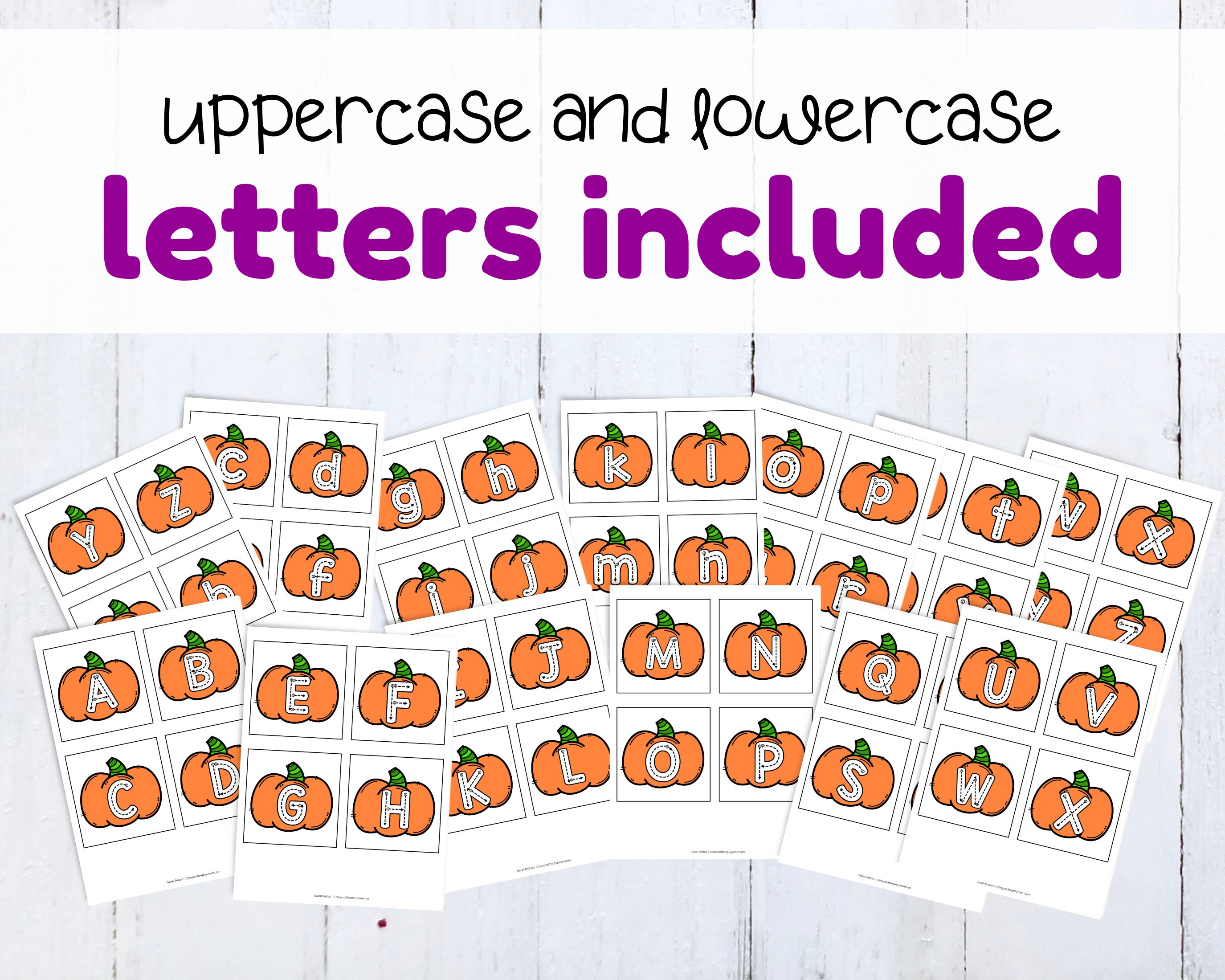 Pumpkin Alphabet Tracing Cards Printable Number Writing Preschool ...