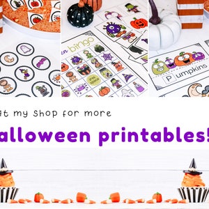 Alphabet Flashcards Printable, Halloween Activity for Kids, Letter ...
