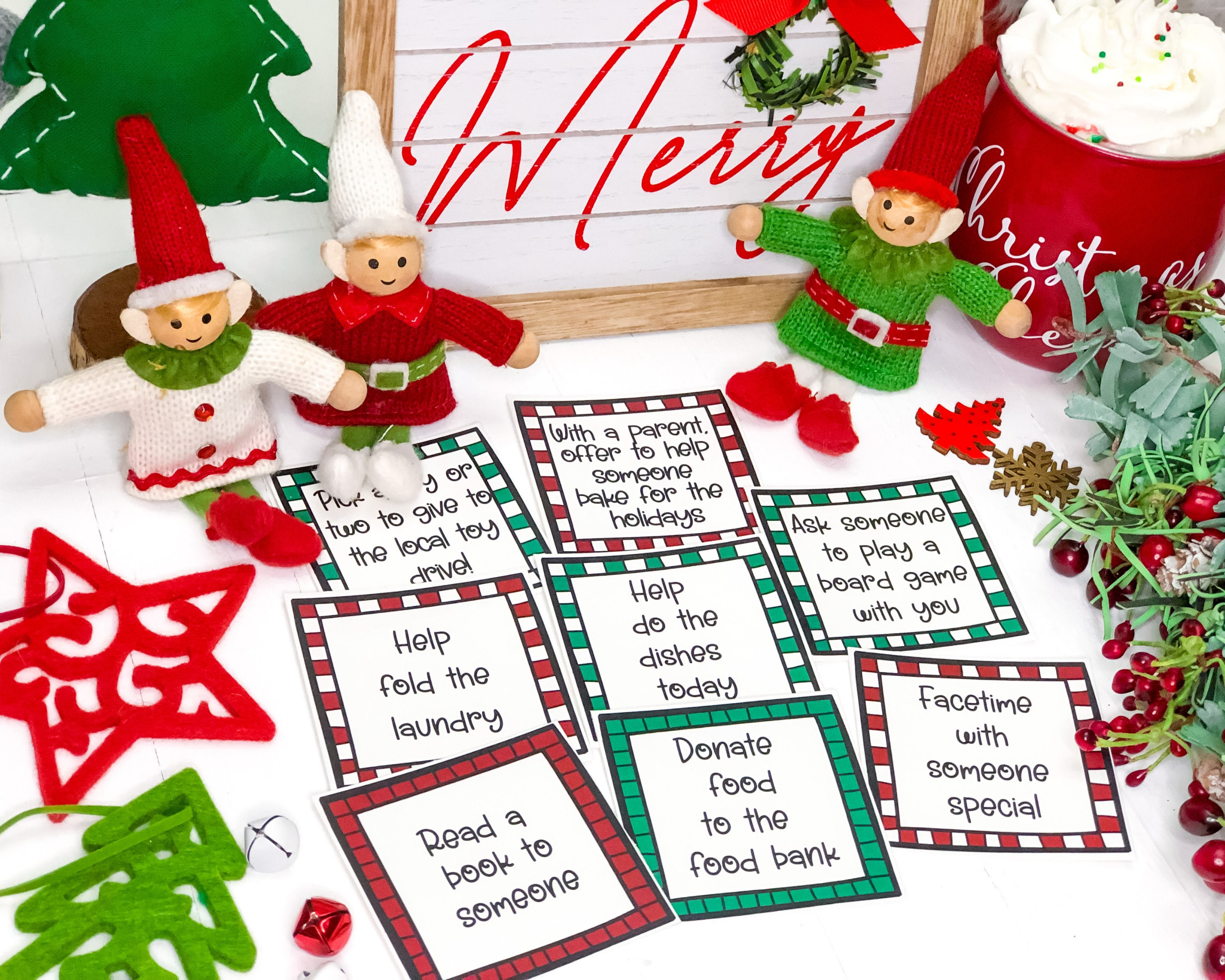 Christmas Countdown Printable, Advent Calendar for Kids, Advent ...
