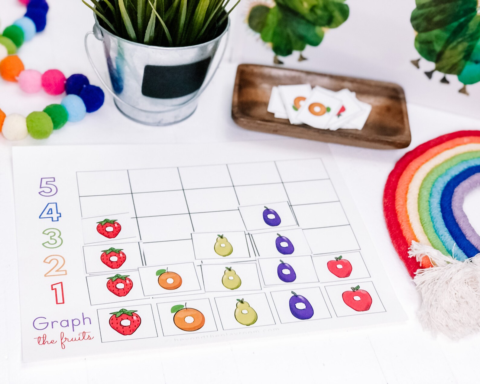 Math Printable, Graphing Activity, Hungry Caterpillar, Preschool Math ...