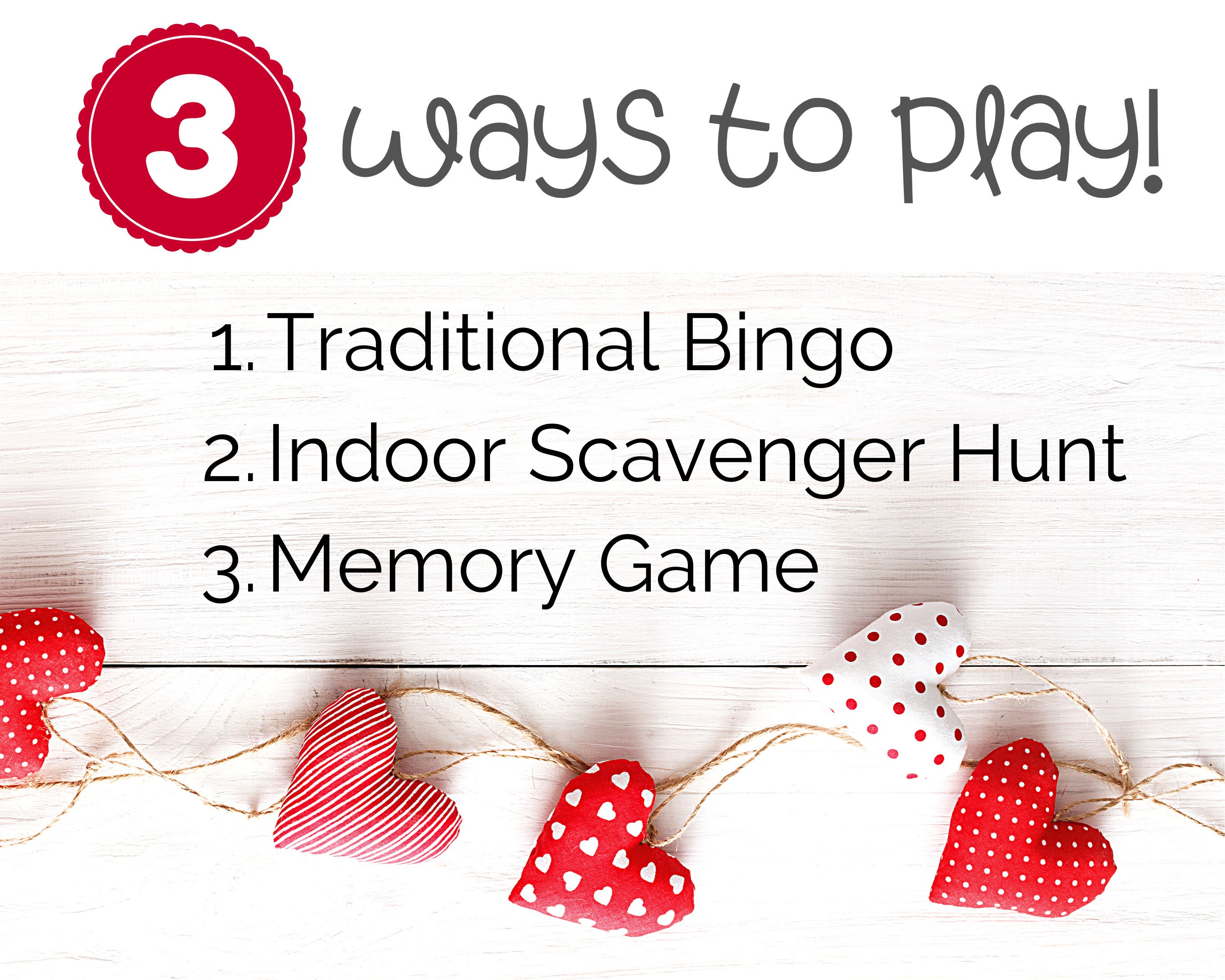 Valentine's Day Bingo Game, Kids Printable Activity, Valentine's Day ...