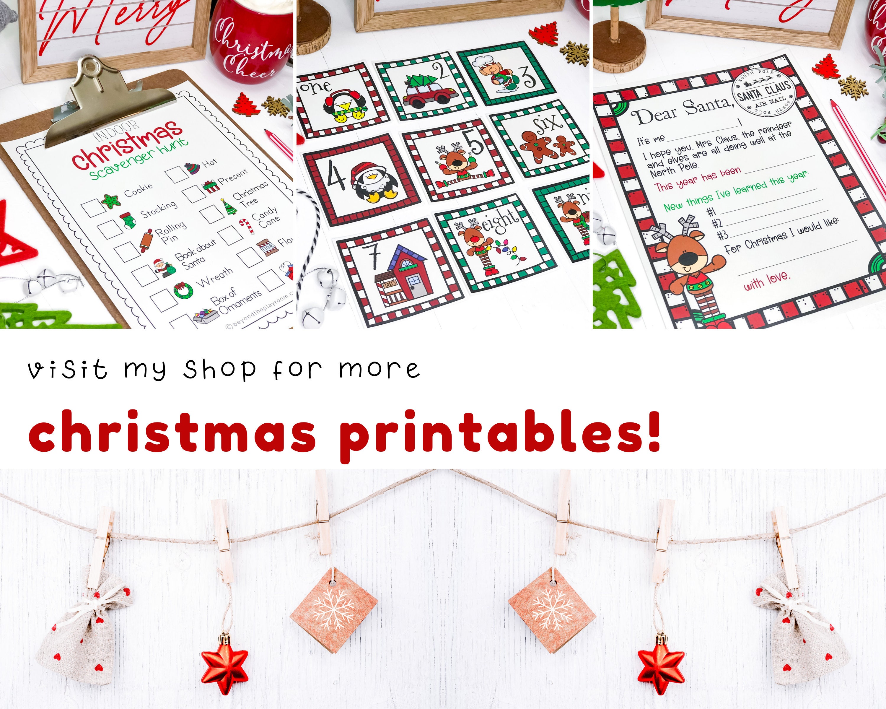 Christmas Alphabet Printable, Christmas Activity for Kids, Tracing ...