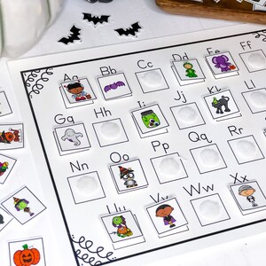 Halloween Activity for Kids, Beginning Sounds, Phonics Activity ...