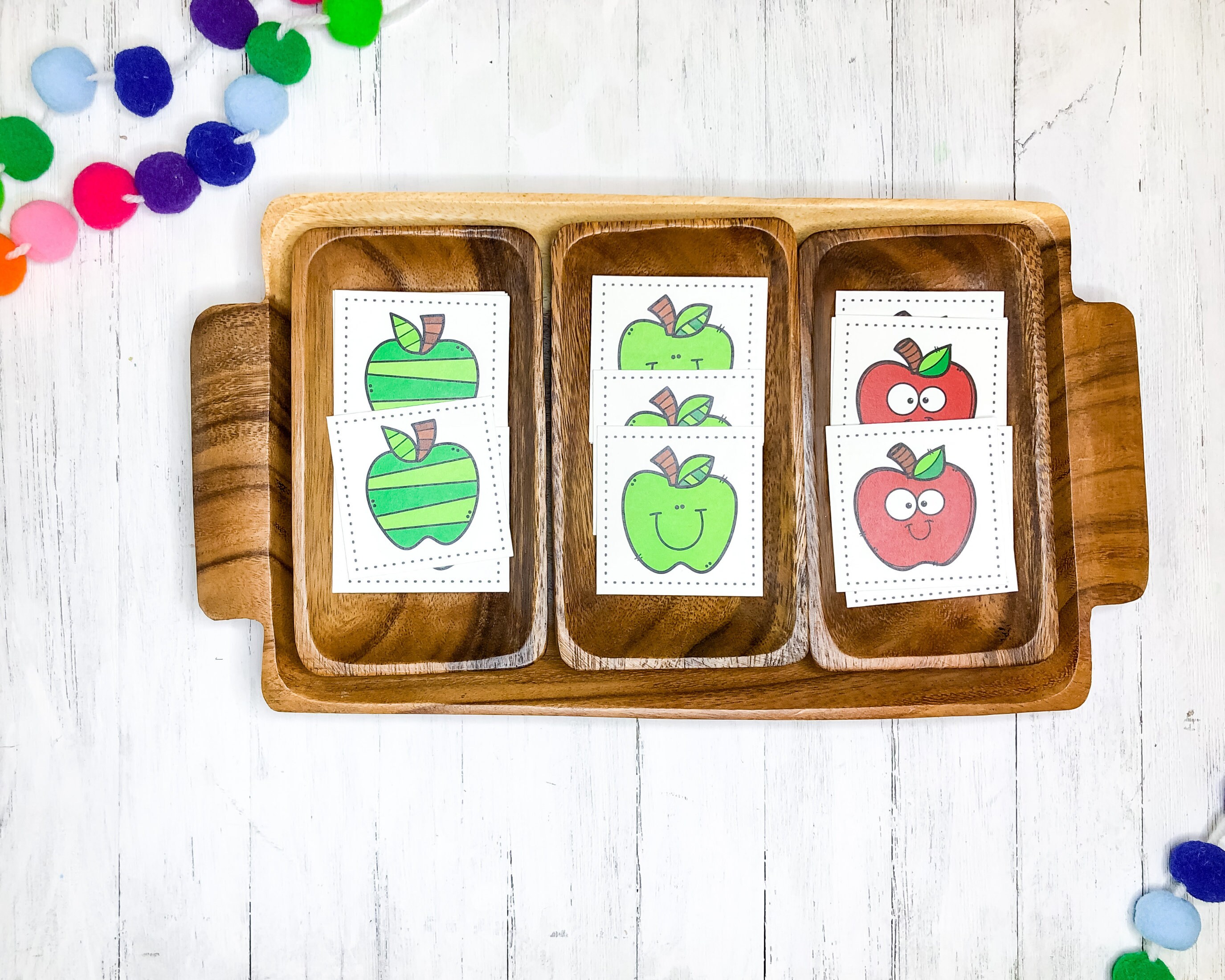 Math Patterns, Early Math Activity for Kids, Apple Theme, Preschool ...