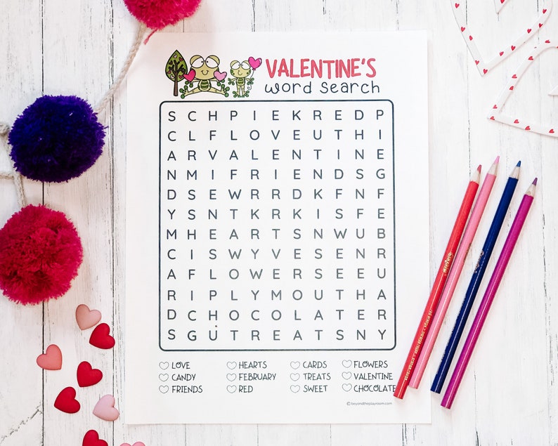 Valentine's Day Activities for Kids, Printable Activity Pages ...