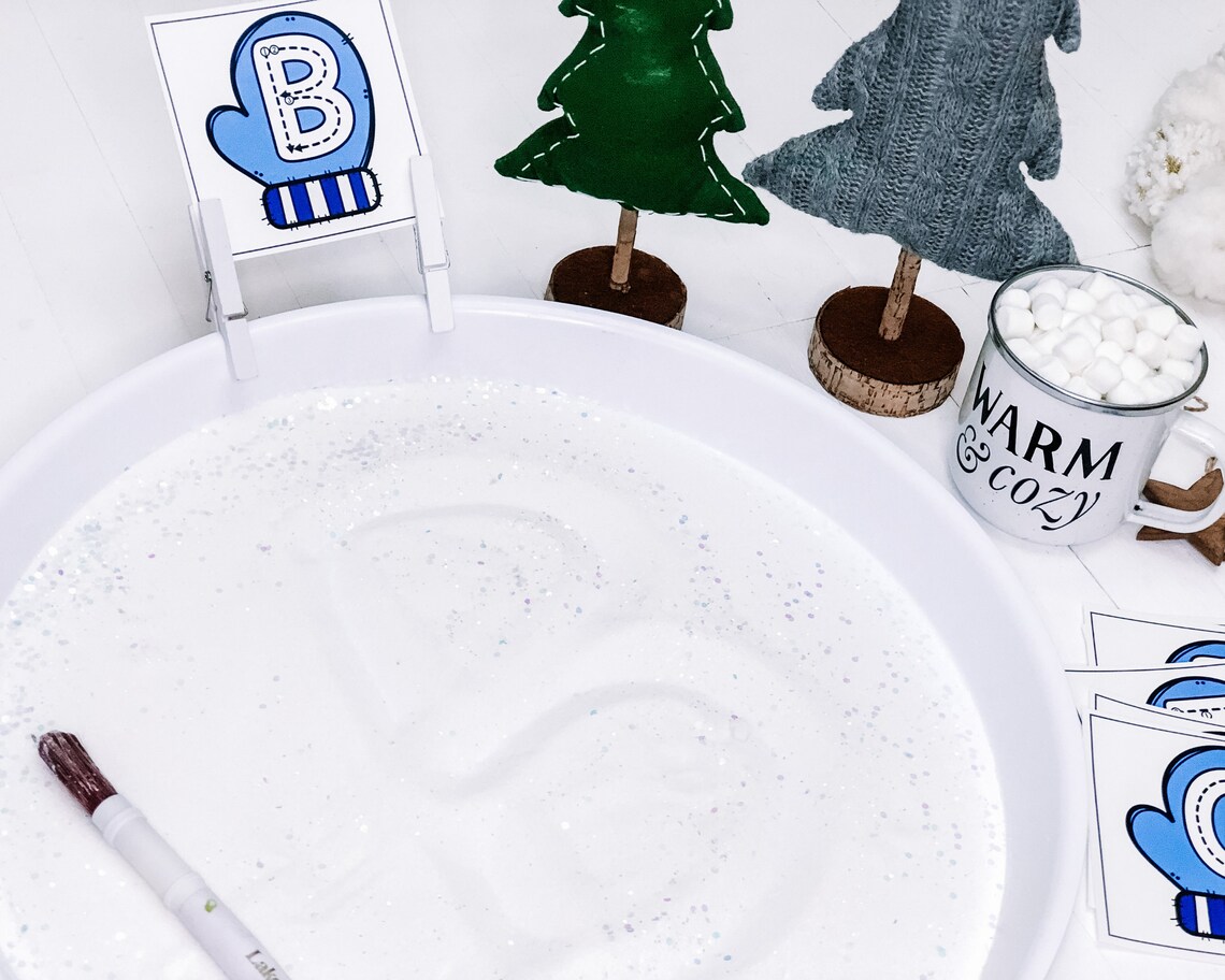 Alphabet Tracing Printable, Letter Tracing, Winter Activity for Kids ...